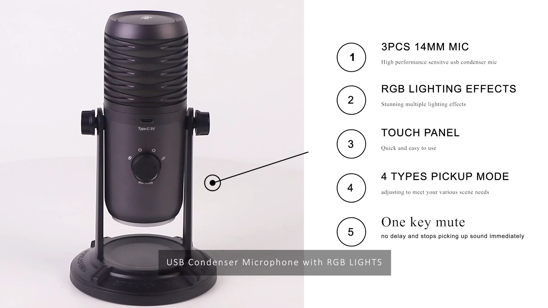 Newest Arrive Usb Condenser Micrstudio Youtube Video Microphones For Pc ...