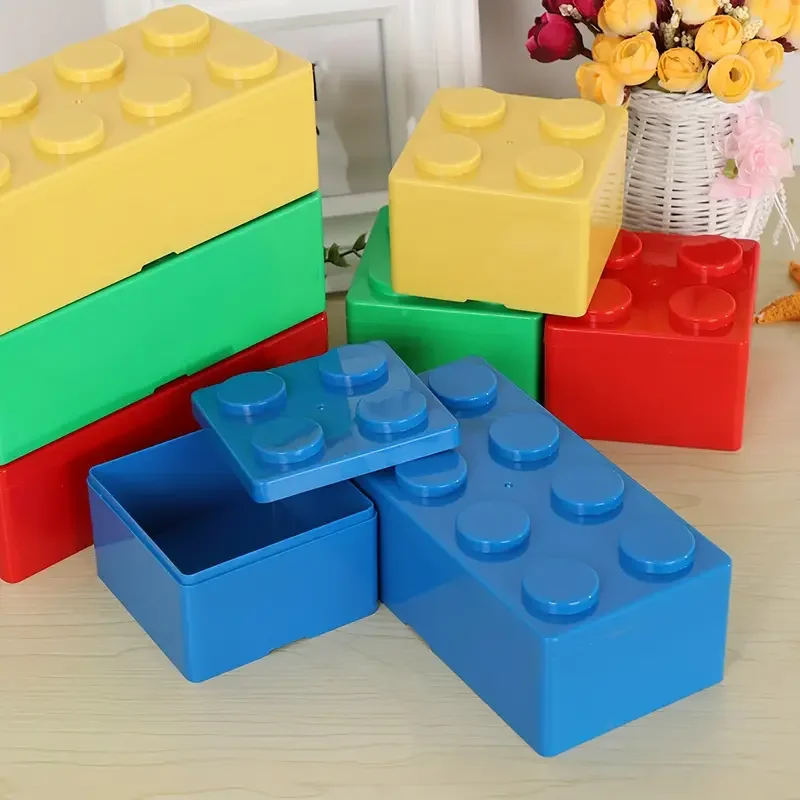 Creative Building Blocks Storage Box Plastic Saving Space Container ...