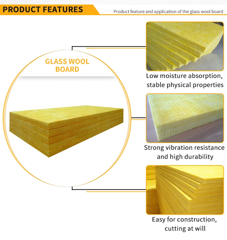Fiberglass Wool Insulation Board Fireproof Glass Wool Panel| Alibaba.com