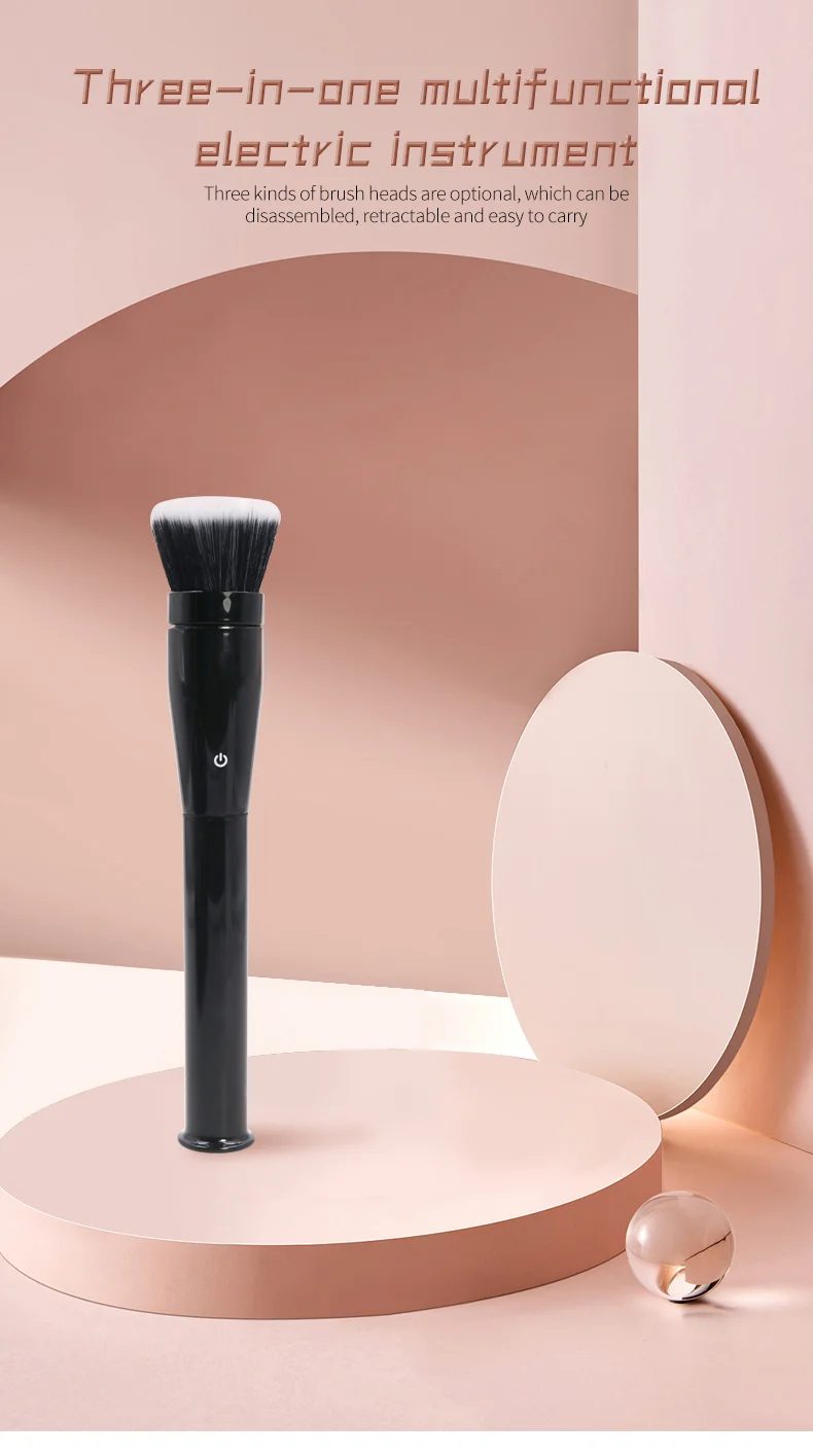 Factory New Electric Cleanser Blush Brush Foundation Brush 3 in 1 ...