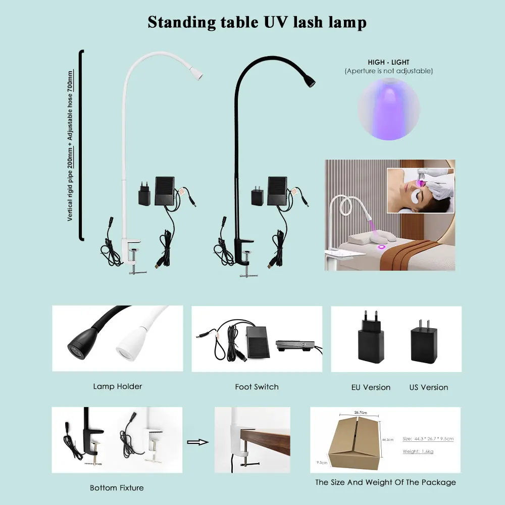 Lashestar UV Eyelash Extension Light System - Quick Dry Glue