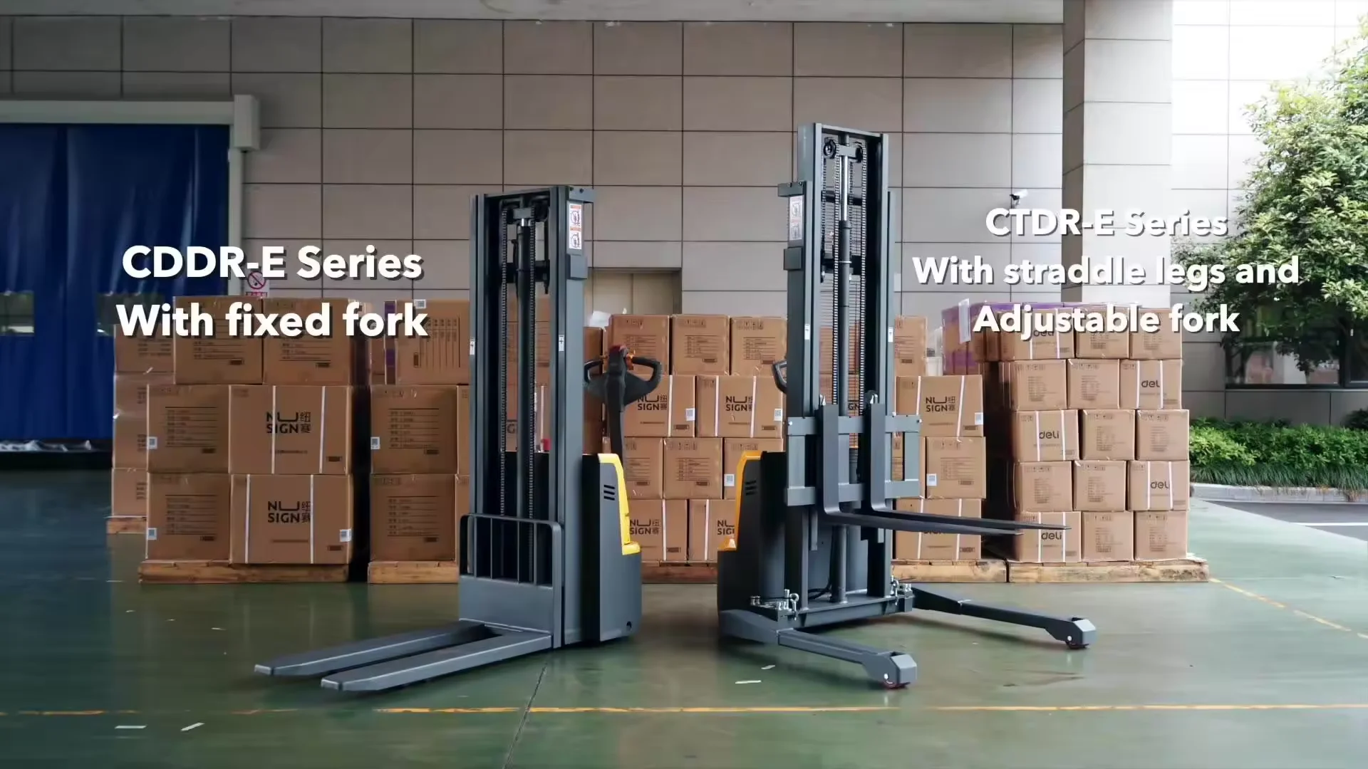 Electric Straddle Stacker Electric Walkie Straddle Stacker 3m 1000kg ...