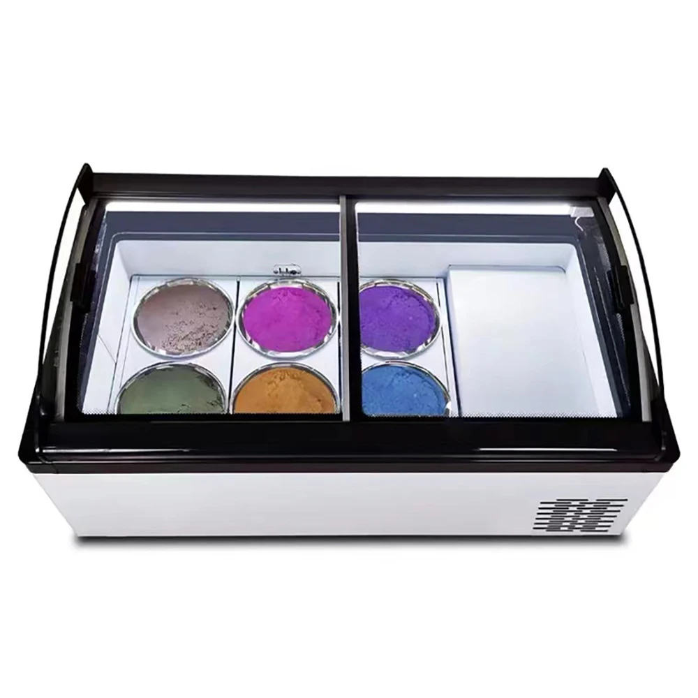 Countertop Commercial Ice Cream Popsicle Display Refrigerator Freezer ...
