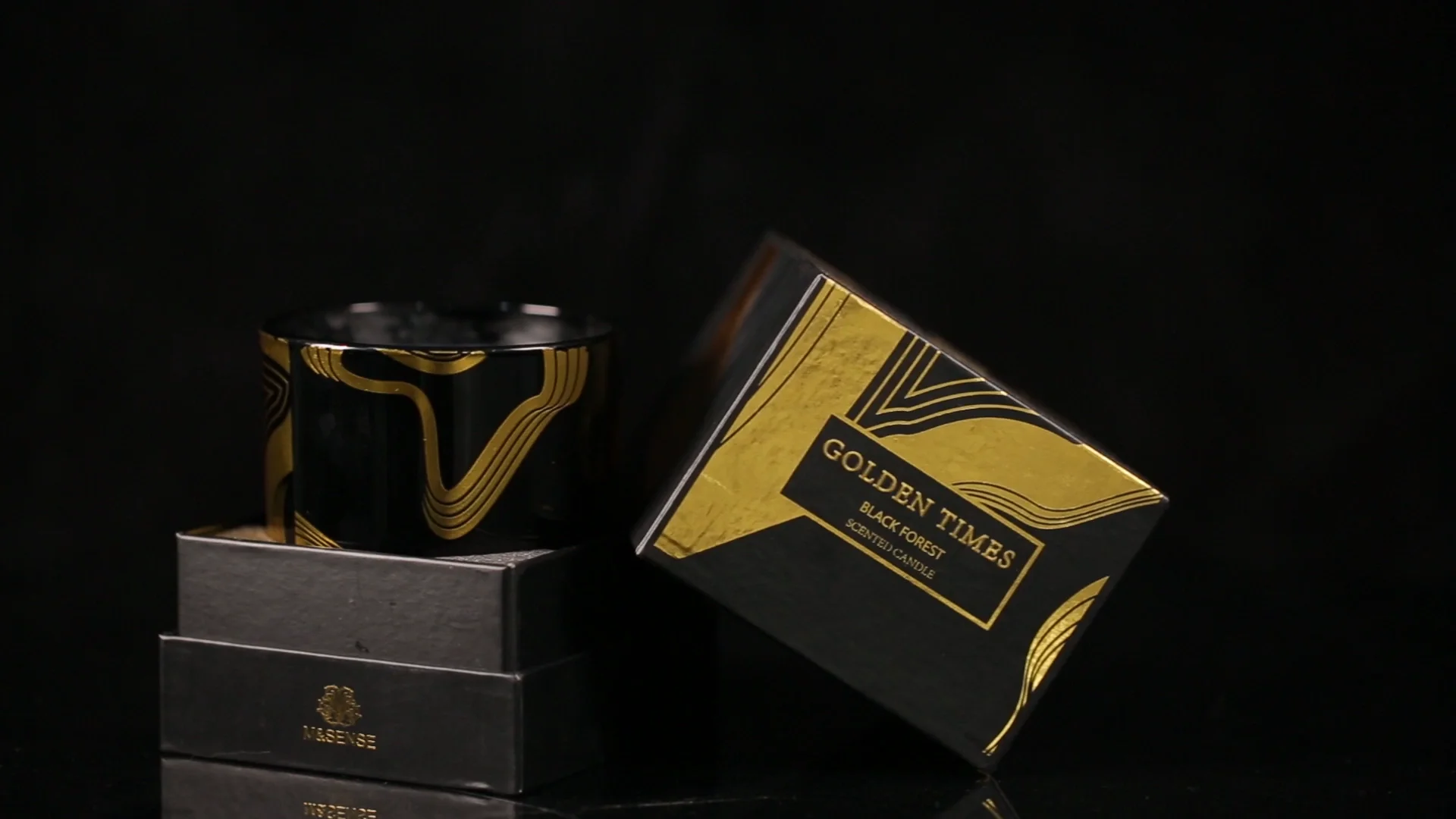 M&sense Hand-made Box Foil Golden Luxury Air Freshener Spray Scented ...