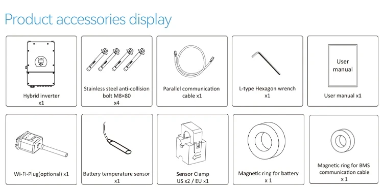 Deye Split Phase Inverter Sun-8k-sg01lp1-eu/us 120v Deye Hybrid Solar ...