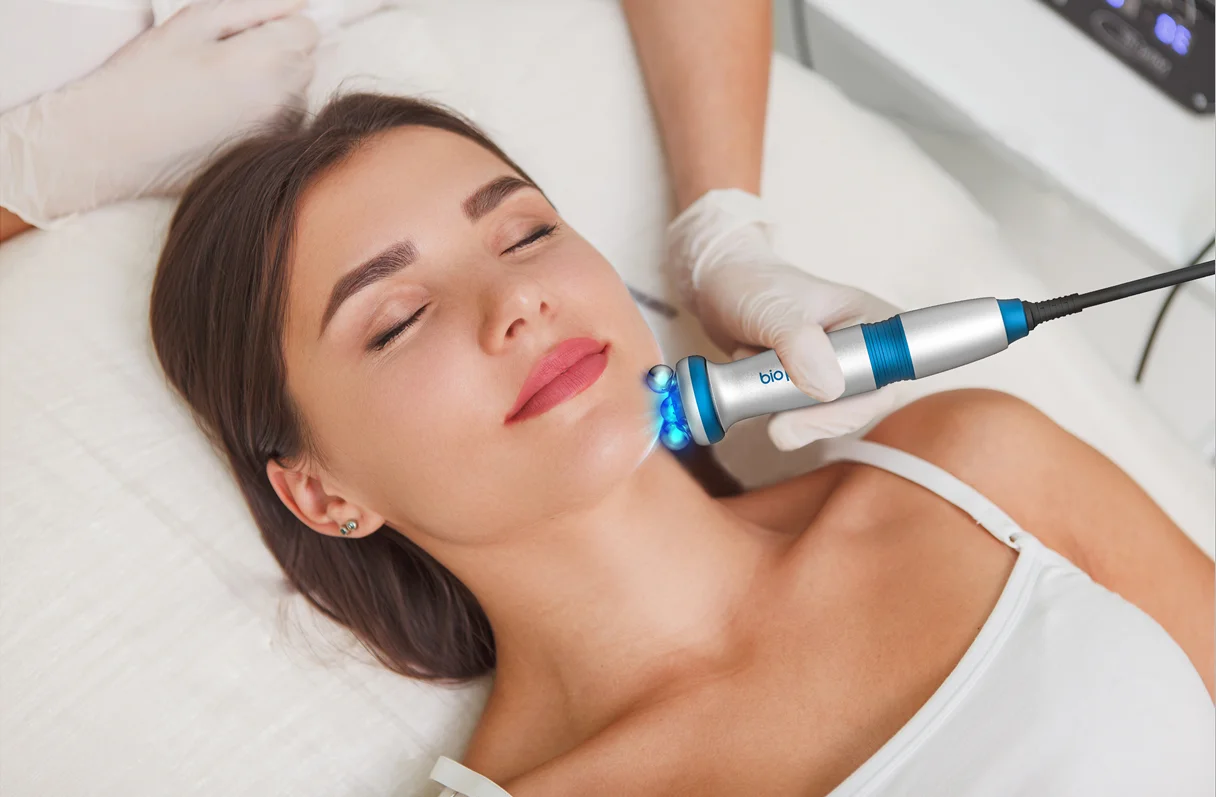 RF Vacuum Radio Frequency EMS Blue Light Machine Bio Pen T6 Anti-aging Wrinkle Roller RF 360 ...