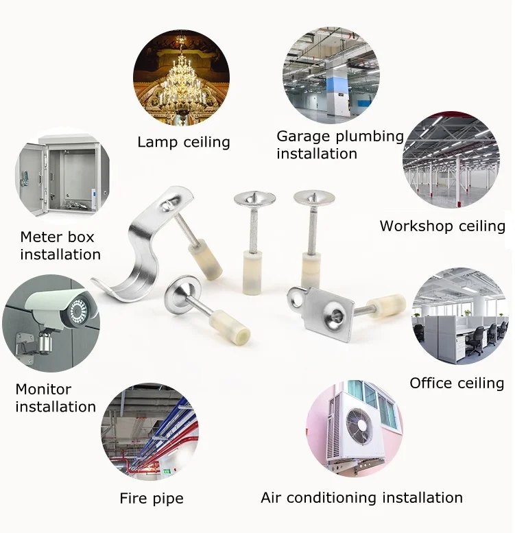 Mini Fastener Silencer Ceiling Clip Ceiling Drive Pin Ceiling Nail For ...