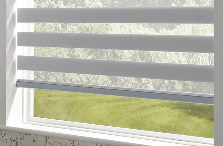 Motorized Twins Dual Zebra Blind Combi Zebra Roller Curtain Electric ...