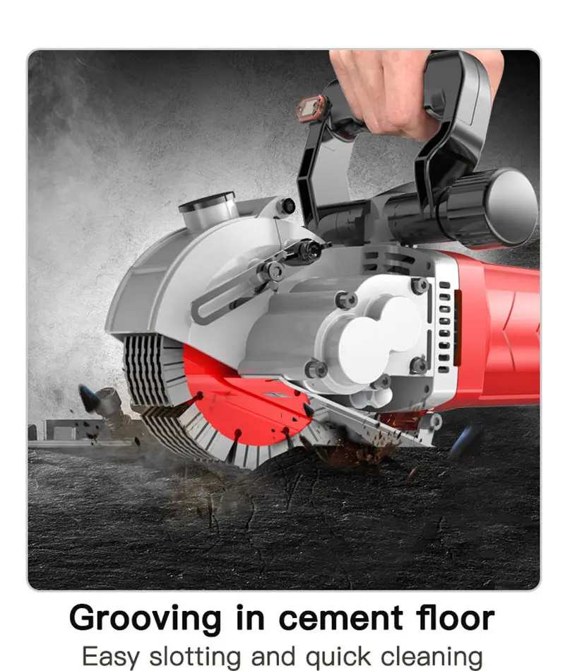 160 Wall Chaser 4800w Portable Power Tool Saw Cutting Machine Electric ...