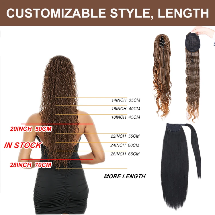Julianna 20 Inch 28inch Kanekalon Futura Ponytails Synthetic Hair ...