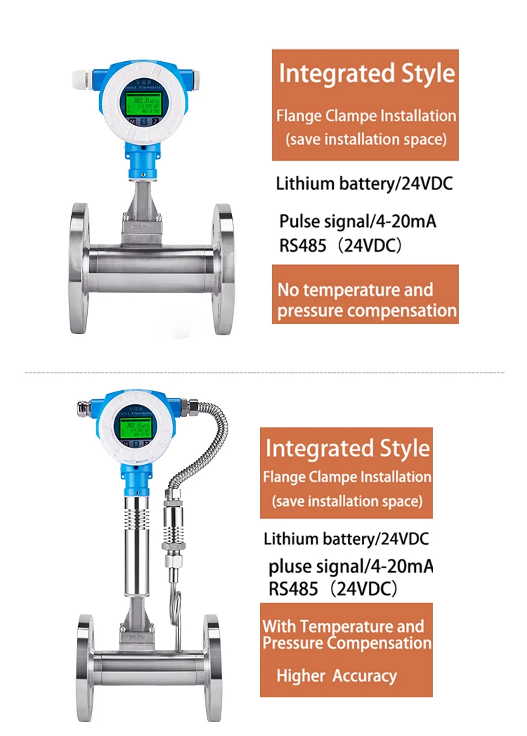 Digital Propane Biogas Steam Air Flow Meter Vortex Flow Meter Price - Buy Vortex Flowmeter/steam ...