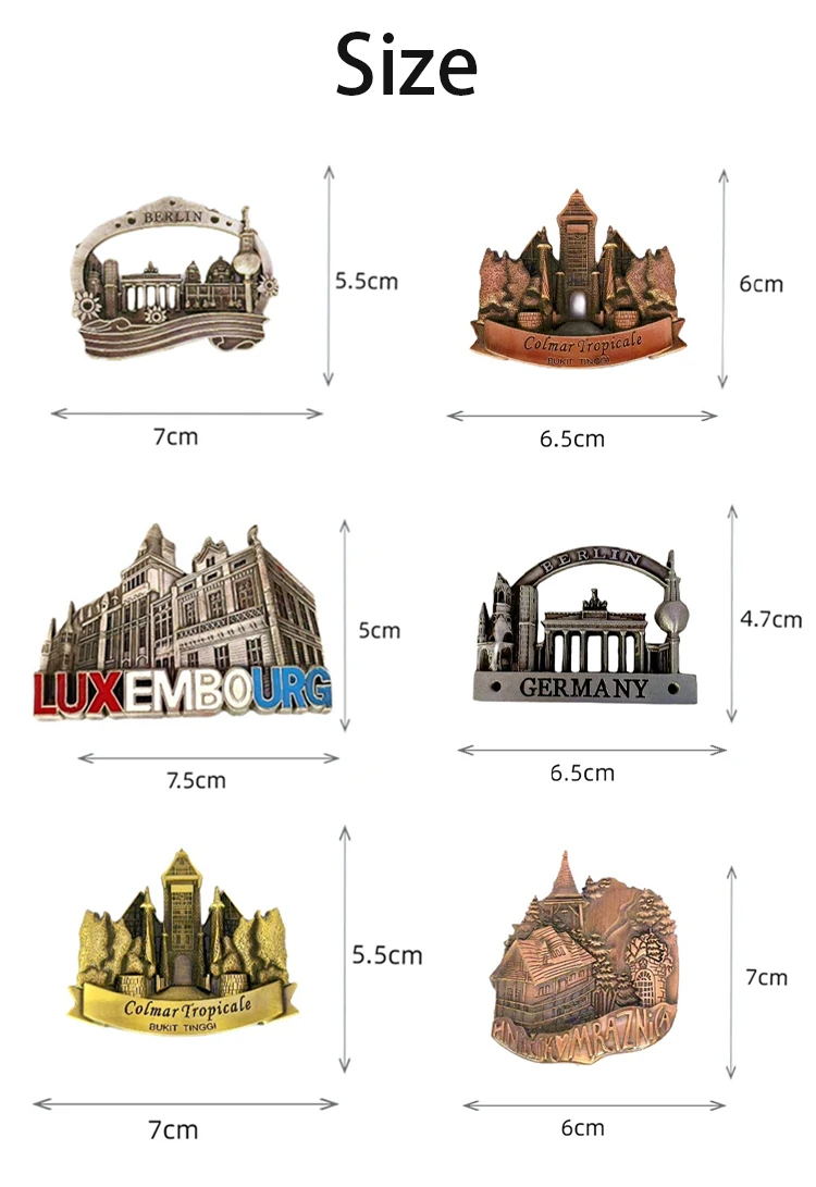 Personalized Logo Dubai Metal Fridge Magnet Custom Made Dubai Souvenirs ...