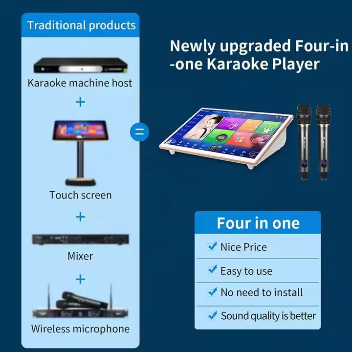 New 19" KTV Karaoke Machine - Intelligent Home Entertainment