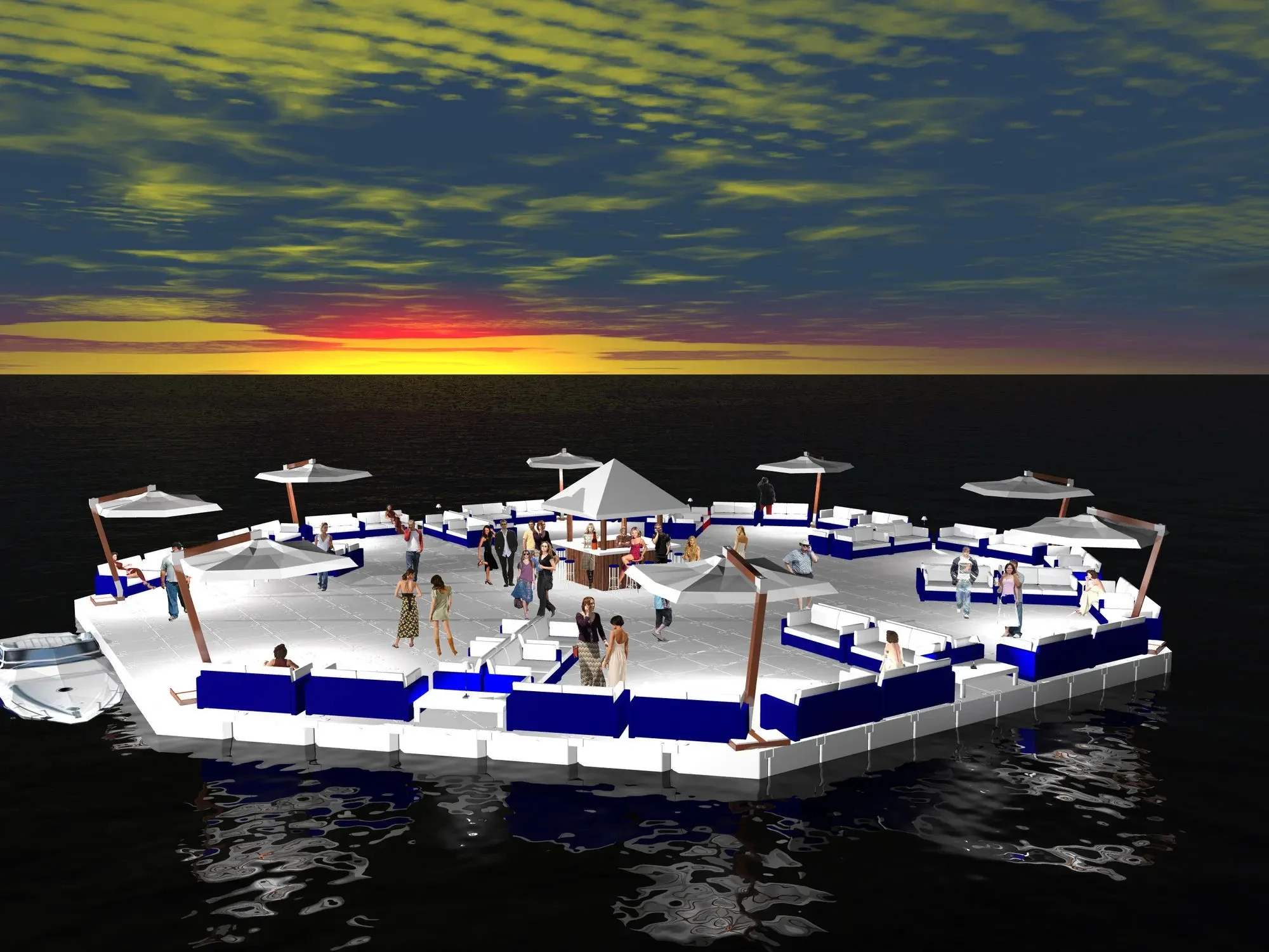 New Arrival Floating Platform Modular Pontoon Floats Floating ...