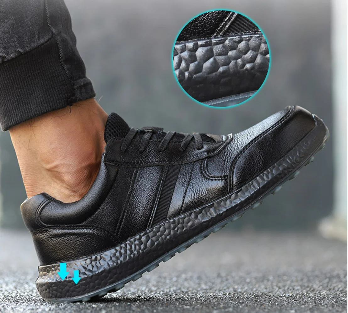 Durable, Lightweight Safety Shoes with Steel Toe Protection