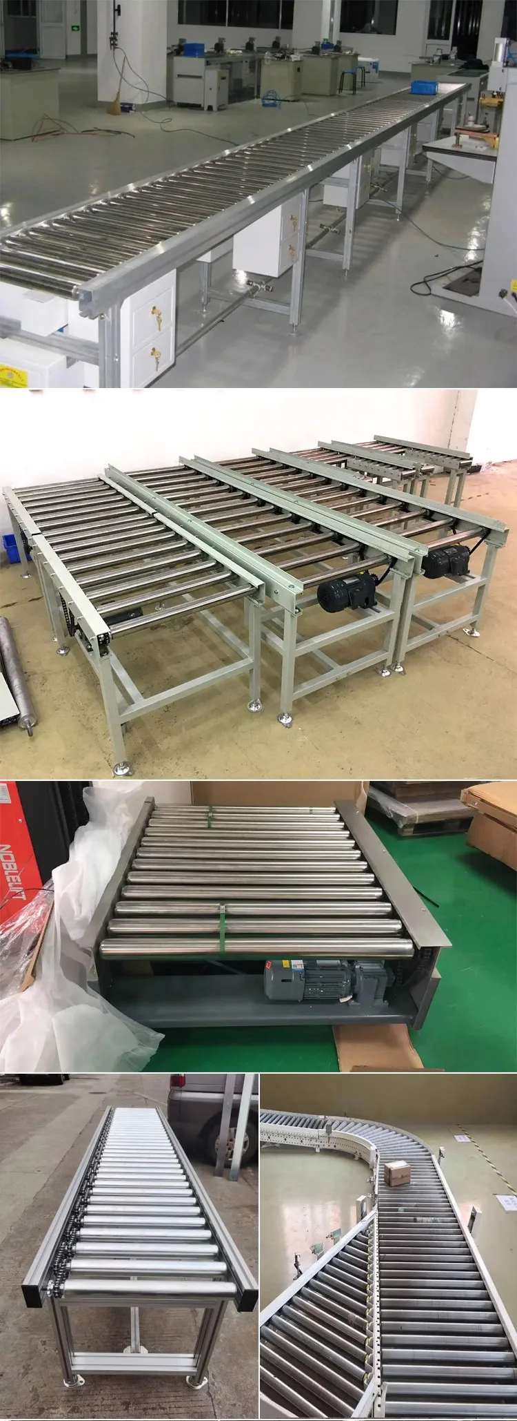 Lang Le Logistics Loading Conveyor Aluminum Roller Line Food ...