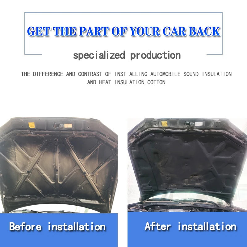 Engine Cover Heat Car Front Soundproof Hood Thermal Insulation Cotton ...
