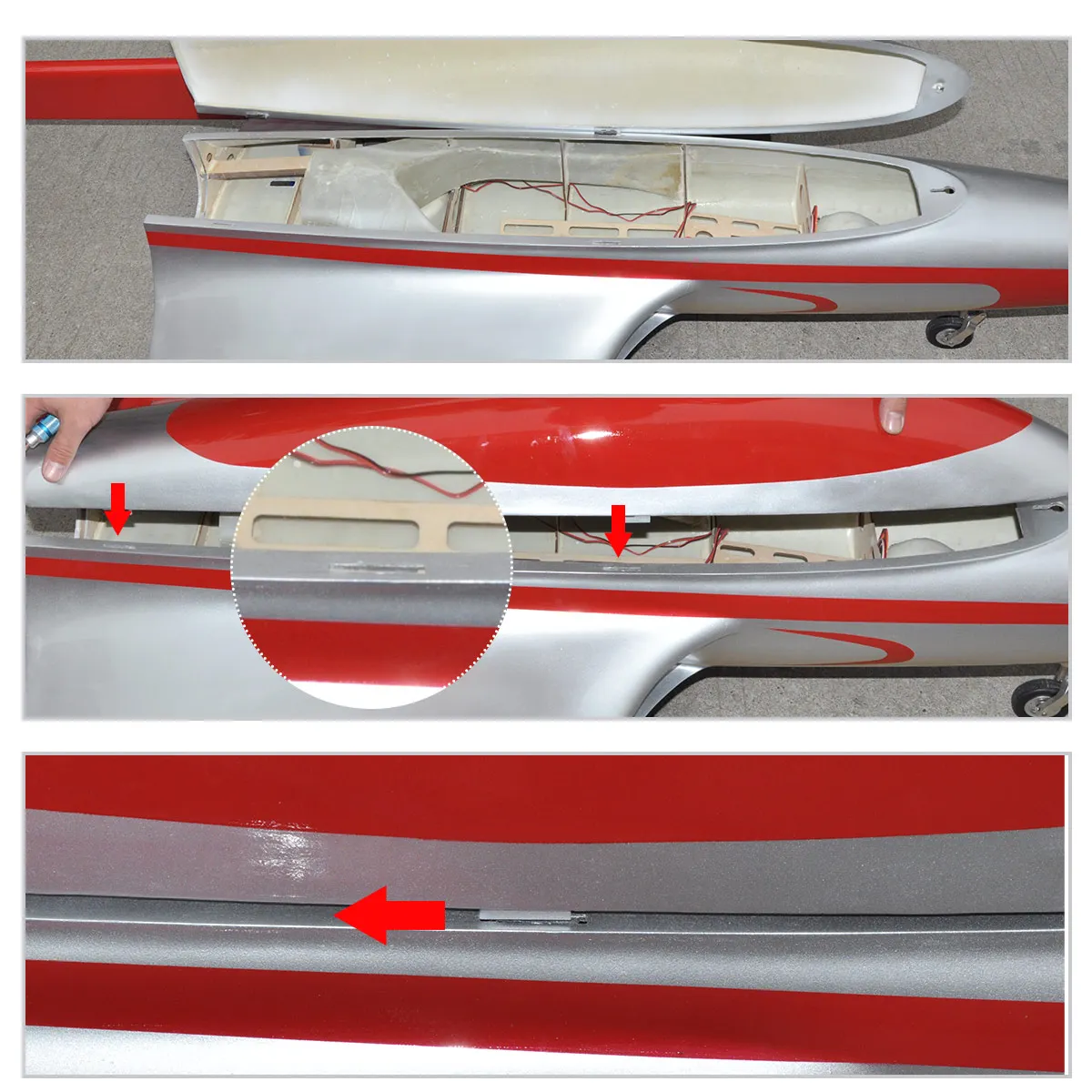 RC Aeromodel Plane - 93 Inch Big Jet Fuselage Composite Wing