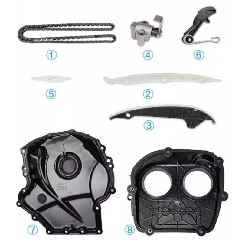 For Audi Volkswagen A3 A5 A6 Timing Chain Set Ea888 1.8t 2.0t Bzb Cdaa ...
