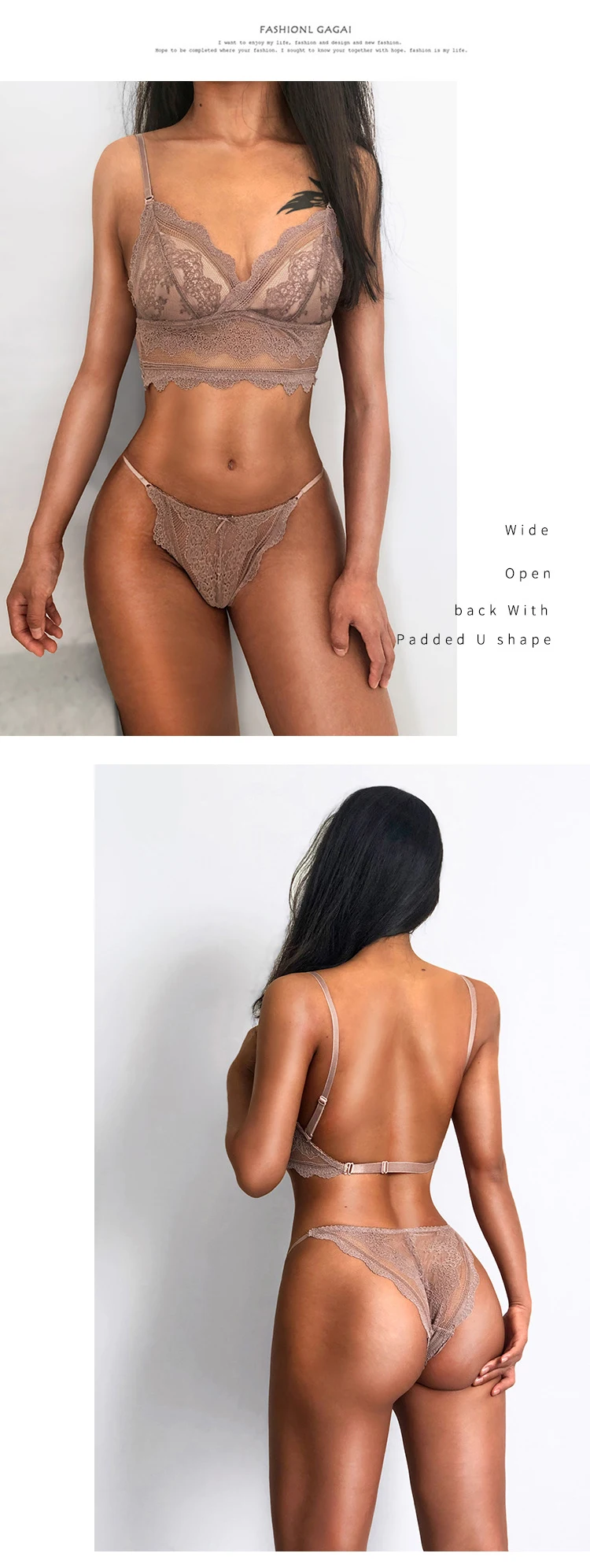 Sexy Ladies Bra Panties Set Lace Underwear Women's Lingerie Bra Brief Sets Wholesale In Stock ...