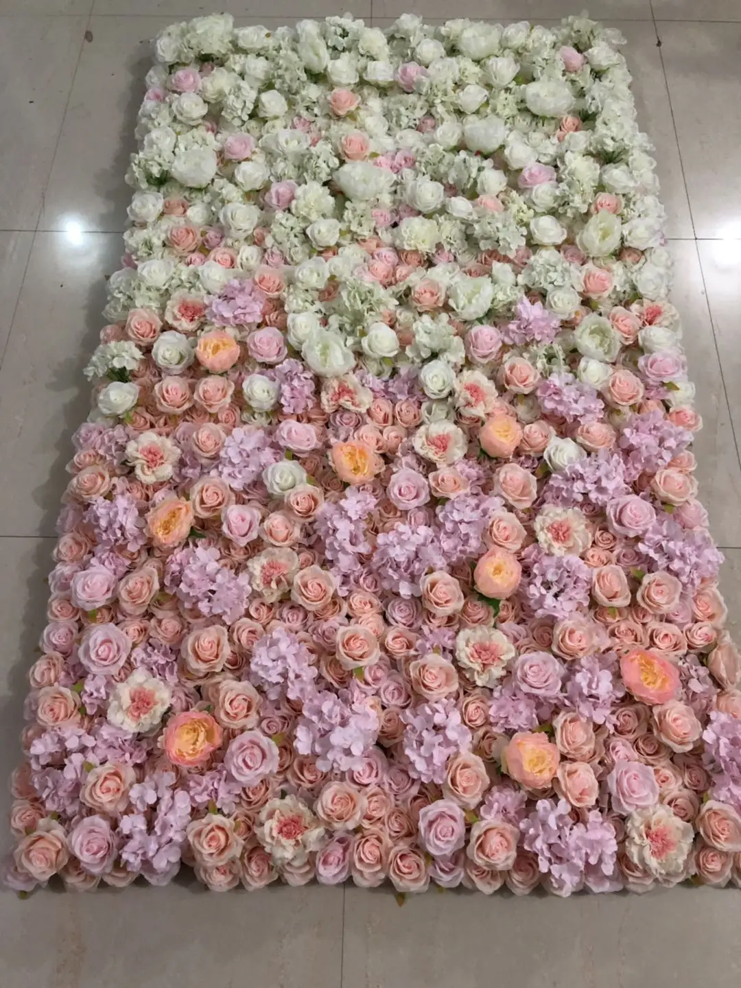 Artificial Flowerwall Fabric 3d Rose Flower Wall Wedding Decor Roll Up ...