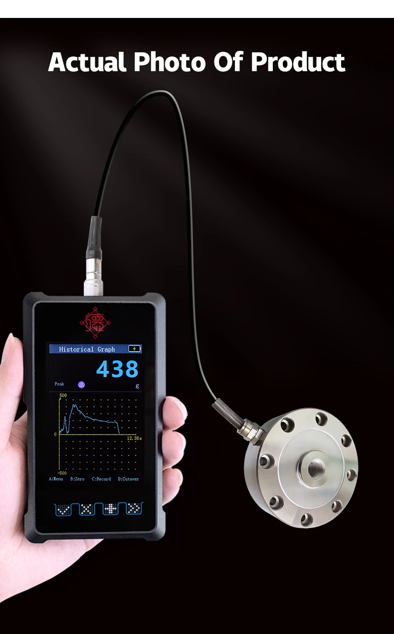 Portable Force Gauge Digital Hand Dynamometer Measuring Instrument ...