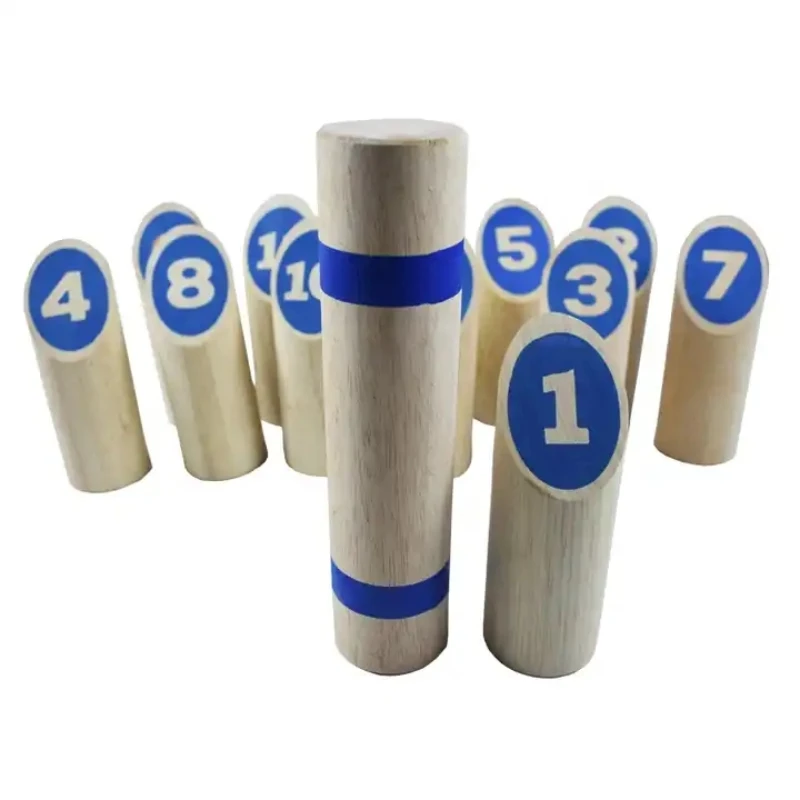 Wholesale Premium Wooden Viking Skittle Number Kubb Game Set With Carry Case - Buy Viking Kubb ...