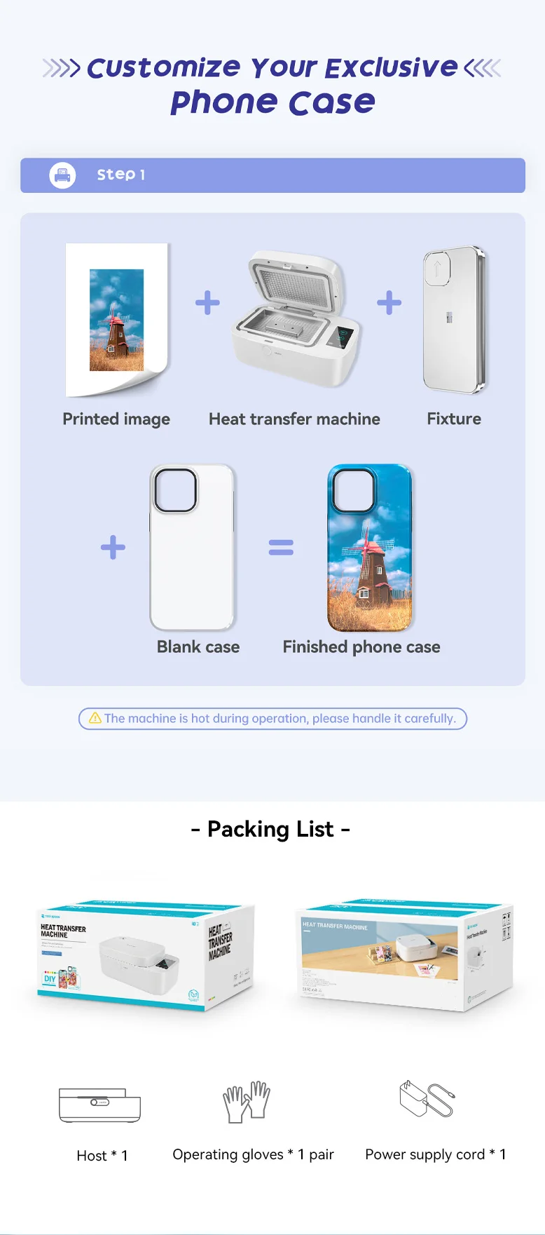 Customize Phone Case Machine - Sublimation Printer