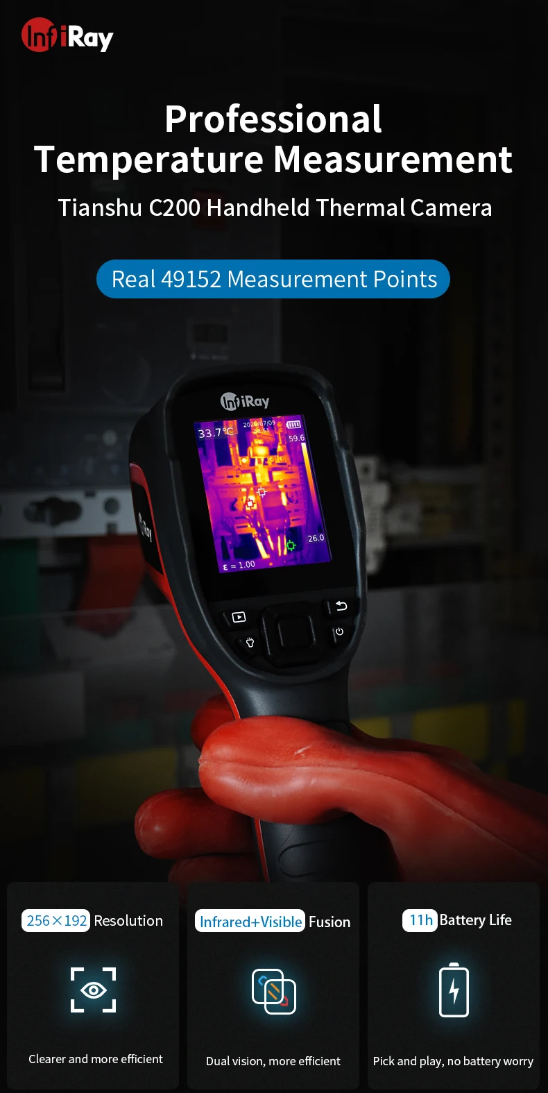 Infiray Infrared Thermal Imager Camera Termografica Imaging Price Image ...