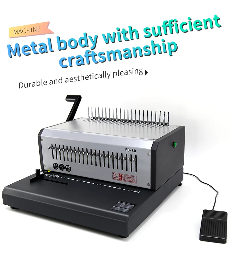 Office Book Electrical Comb & Wire Binding Machine Automatic Wire ...