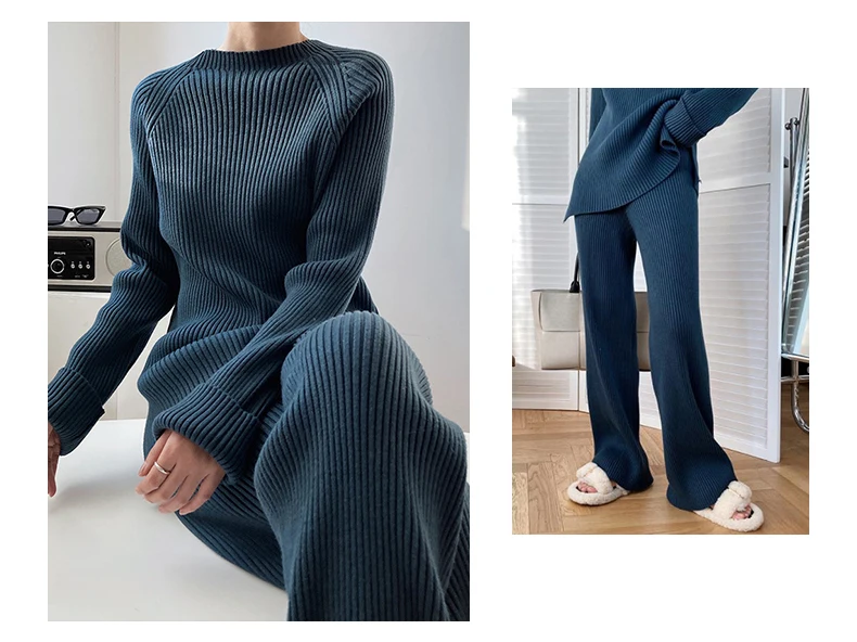Womens Suit Knit Sweater Set - Custom Designer Winter