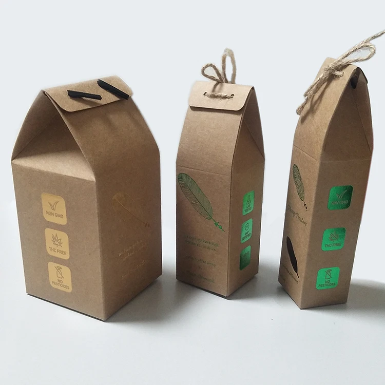 Biodegradable Eco Recycle Custom Logo Brown Craft Paper Kraft Gift ...