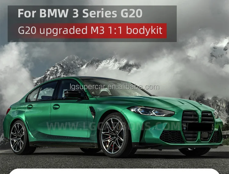 1:1 Wide Body Kits for BMW 3 Series G20 to M3 Style G80
