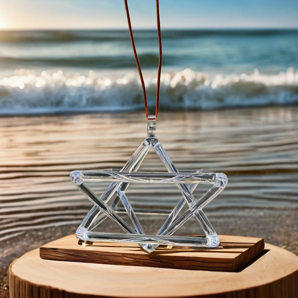 Clear Quartz Merkaba Singing Pyramid for Spiritual Meditation Energy ...