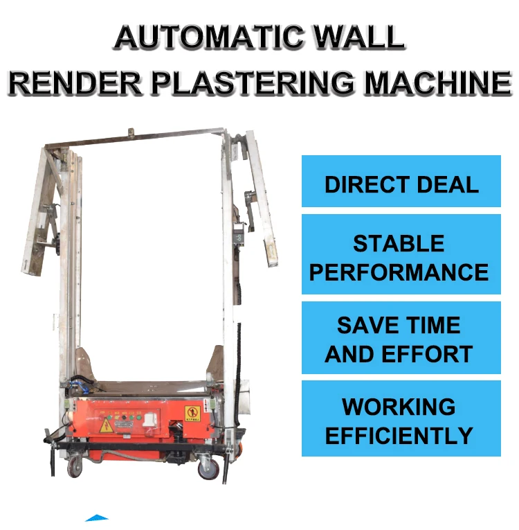 New Design Automatic Wall Cement Rendering Plastering Machine Concrete ...