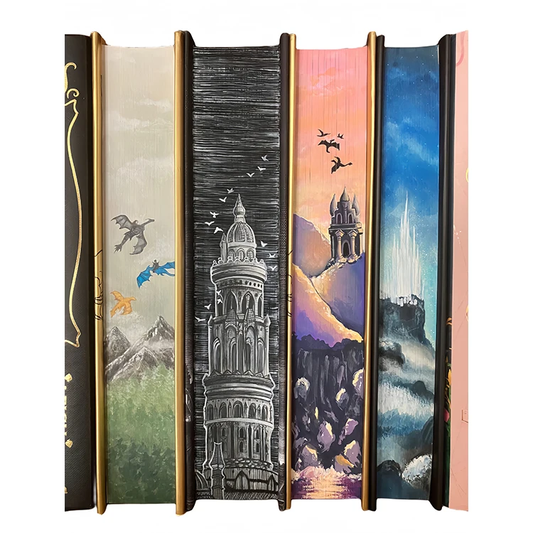 Custom Hardcover Book Printing with Multi-Colored Edges