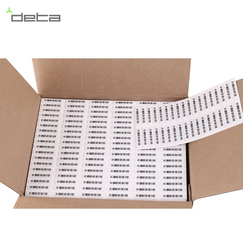 Deta Eas Security Soft Tag 3 Chips Barcode Adhesive 58khz Am Dr Label ...