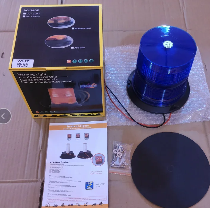 High Profile 6" Aluminum Base 55w Xenon Strobe Flashing Lamp Heavy Duty 12-48v Led Emergency ...