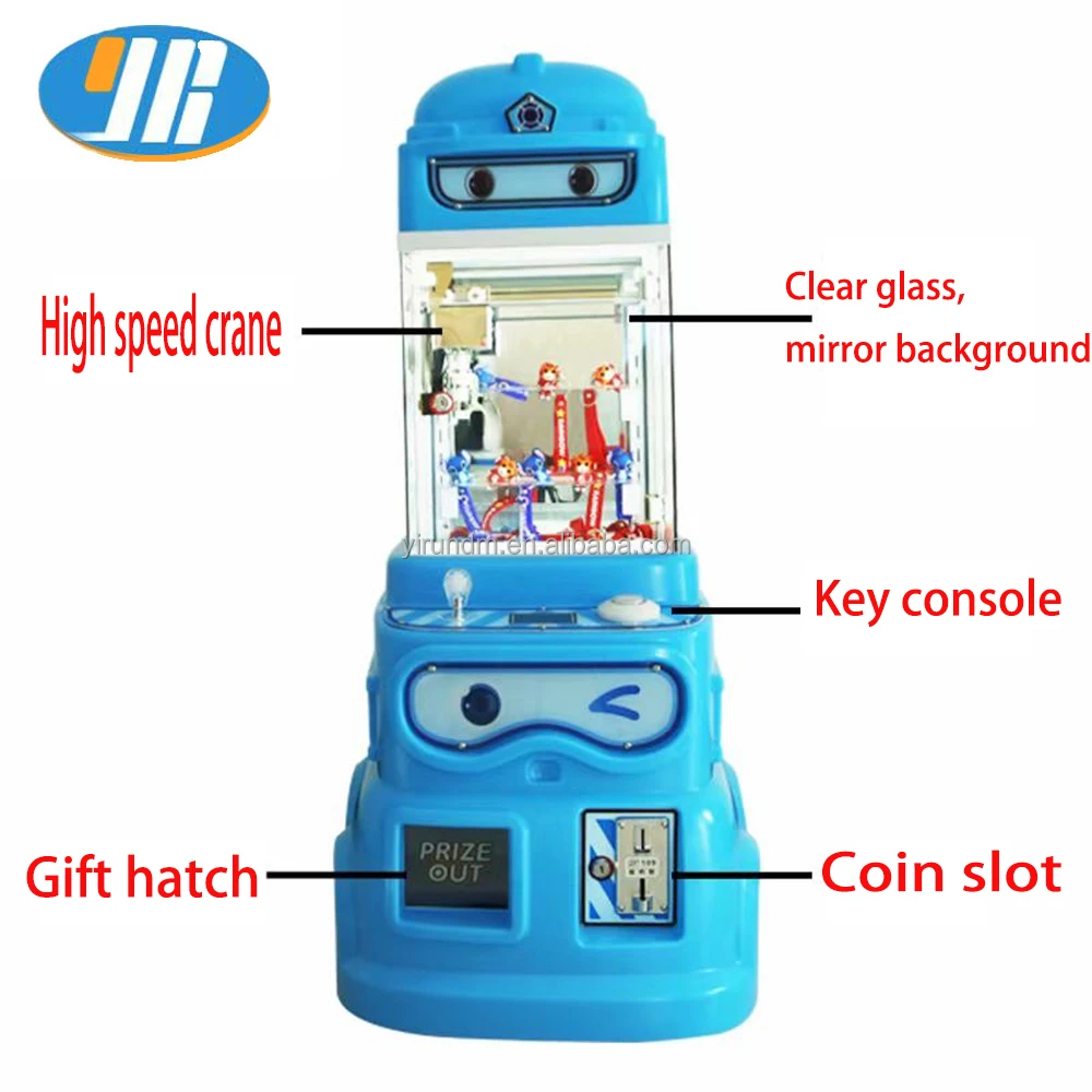 Mini Fire Truck Crane Machine Amusement Coin Games With Plush Toy Claw ...