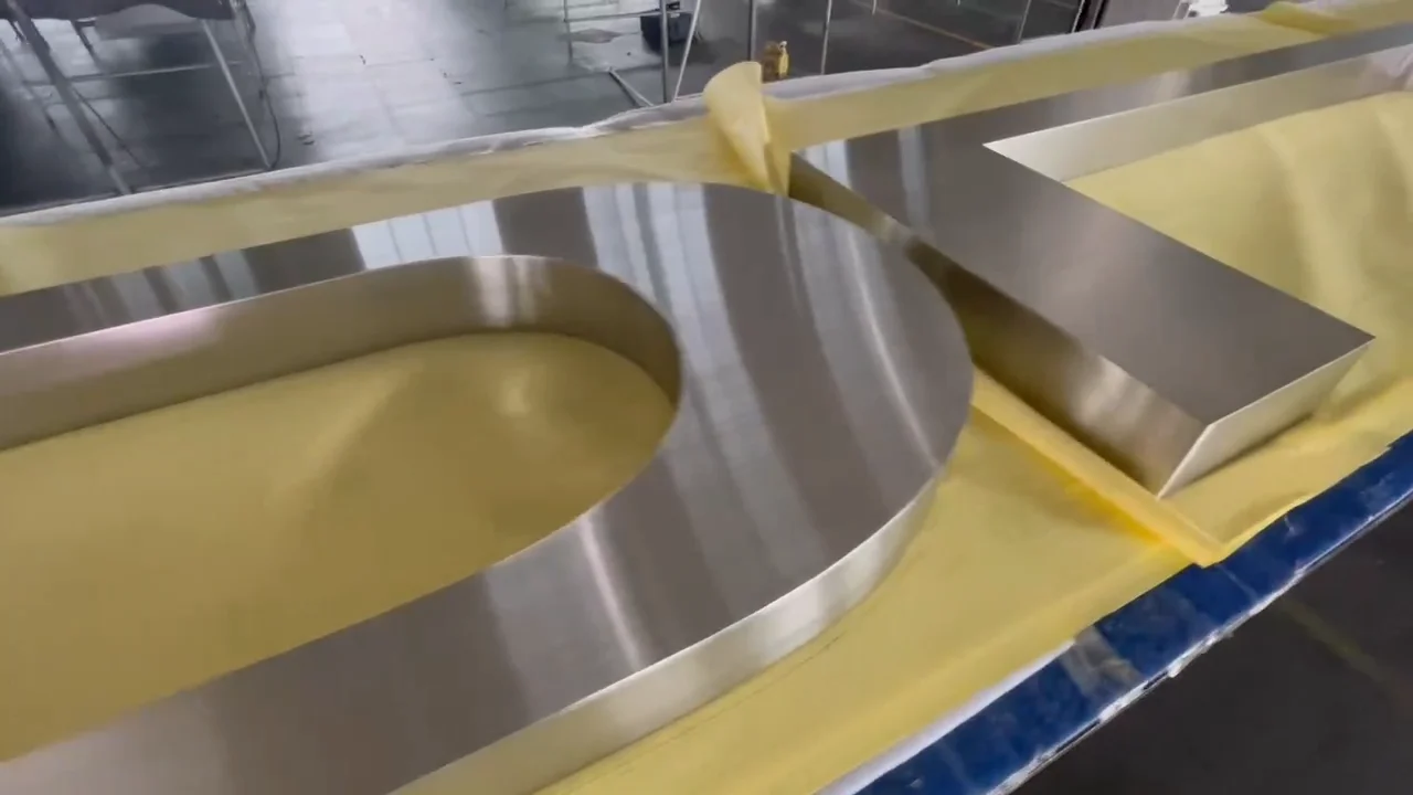 Factory Custom Precision Metal Letters Decoration Advertising Brushed ...