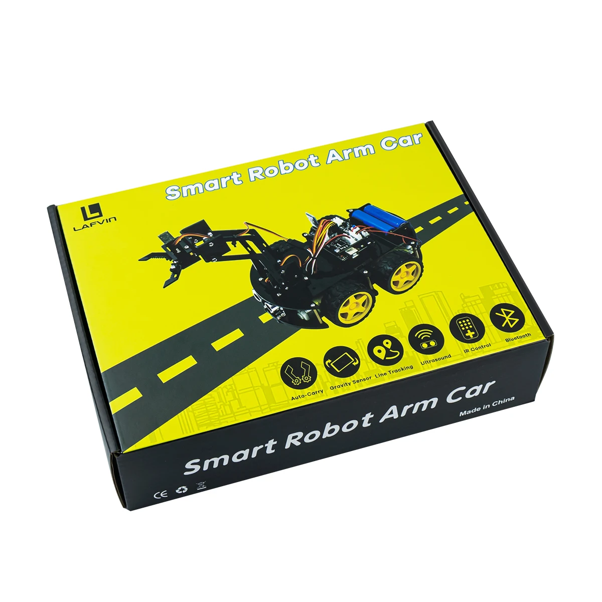 Lafvin Mechanical 4wd Robot Arm Car Kit Robot Arm Programmable Stem Toys/support Android Toy ...