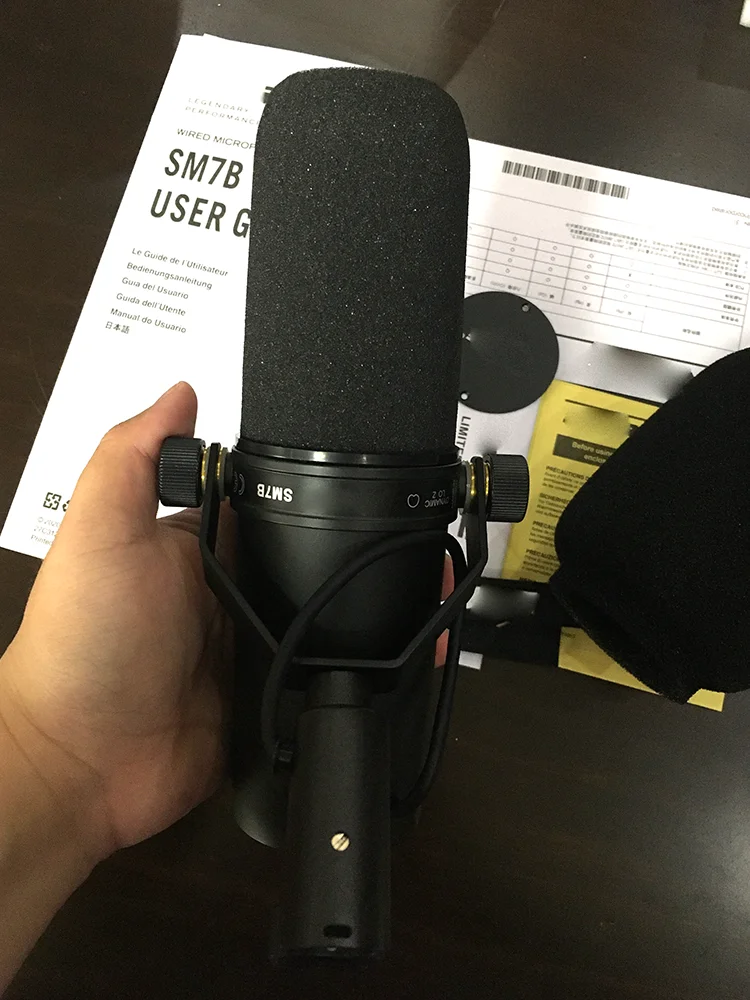 Professional Dynamic Vocal SM7B Microphone for Studio Recording