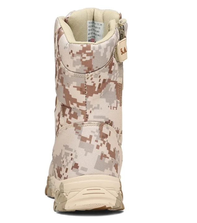 Rubber Outsole Desert Digital Tactical Combat Camouflage Boots