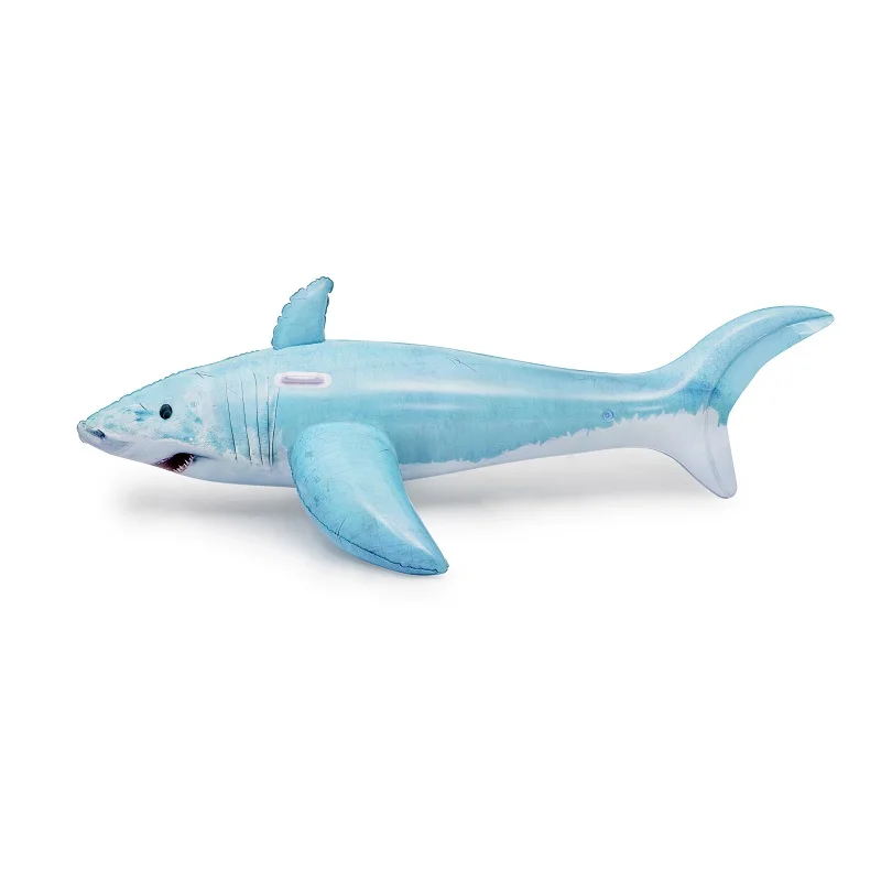 Bestway 41405 Swimming Pool Water Play Toys Realistic Inflatable Shark ...