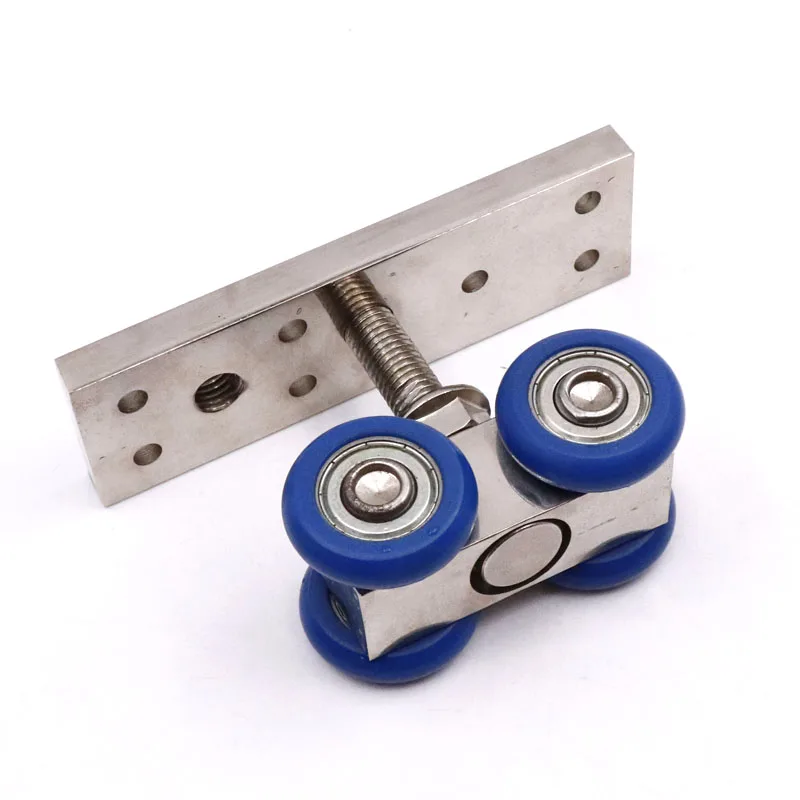 Custom Suspended Synthetic Four Wheel Alloy Sliding Door Roller Hanging ...