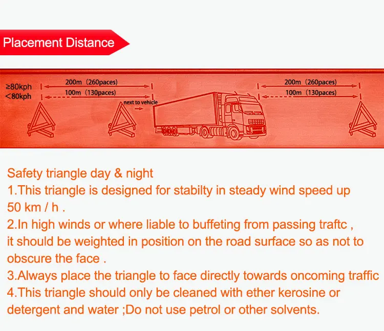 Emergency Stop Triangle Warning Sign Reflective Sign Trouble Dangerous ...