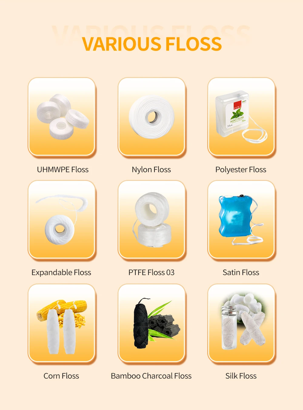 50pcs Floss Threader Bridge Superfloss Expanding Orthodontics Brace ...