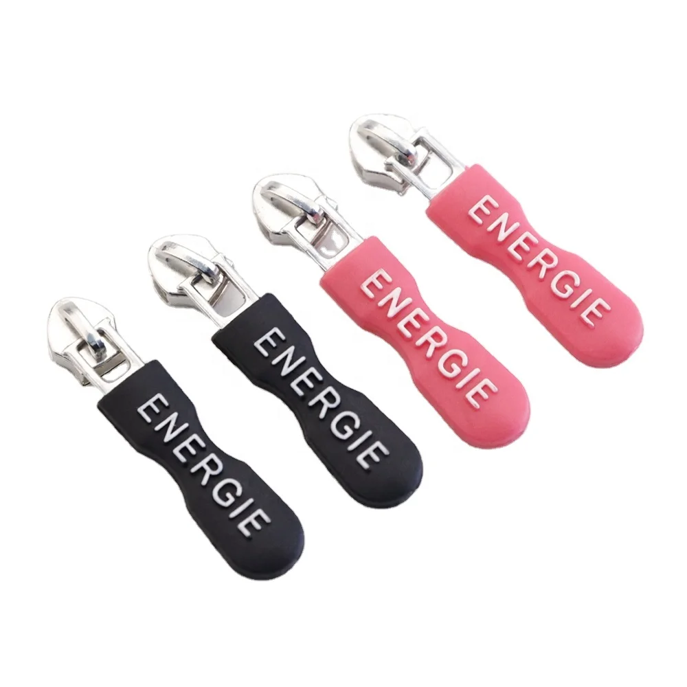 Rubber Zip Puller Head For Backpacks Clothing Multi Color Non Lock ...