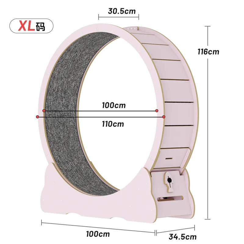 Custom Pet Exercise Wheel Running Spinning Toy Wood Silent Cat Exercise ...