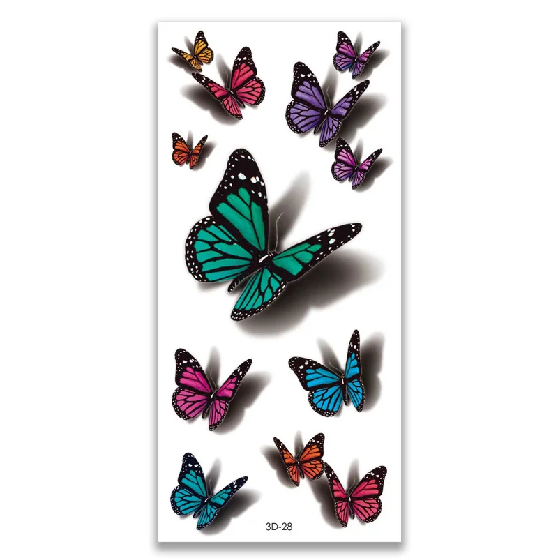 Wholesale Butterfly Temporary Tattoo 3d Stickers Tattoo Butterflies And ...